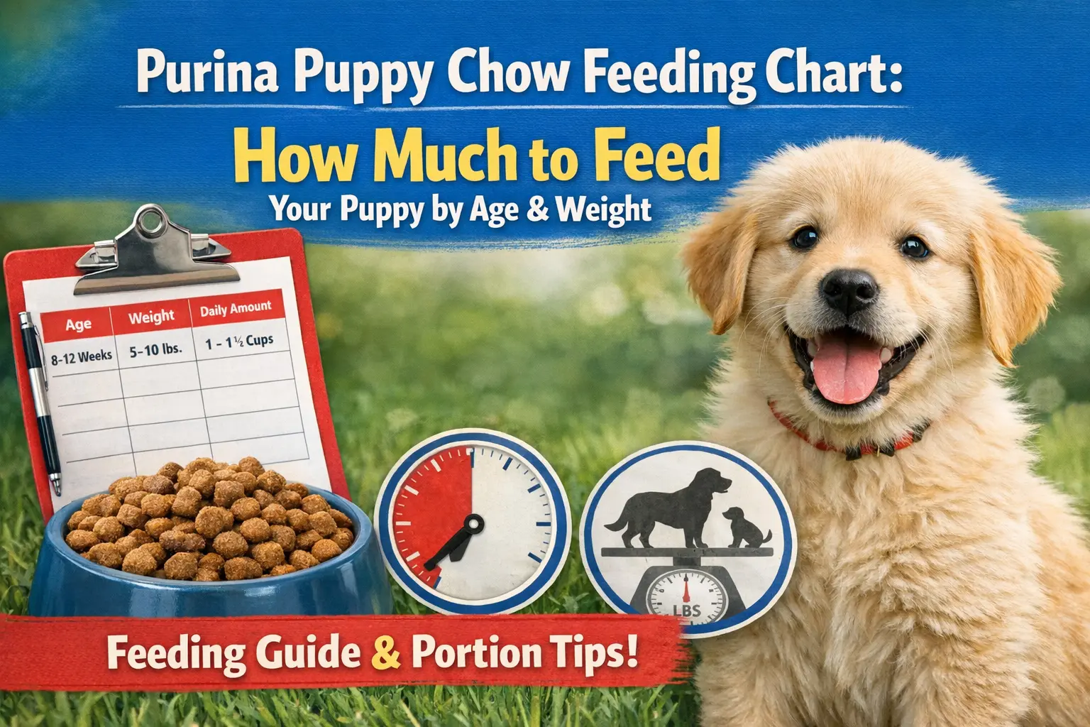 Purina Puppy Chow Feeding Chart: Feed by Age and Weight